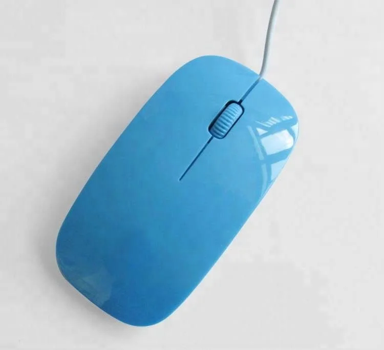 Wired Optical Flat Mini USB Mouse for Computer & Laptops