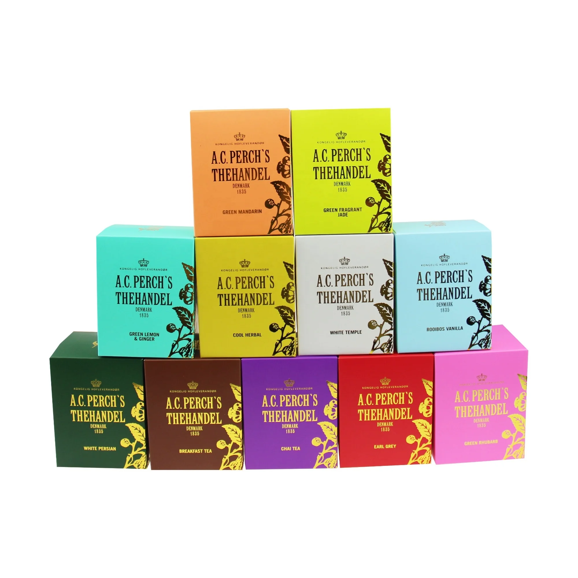 Empty Tea Cardboard Box Packaging for 20 Tea Bags