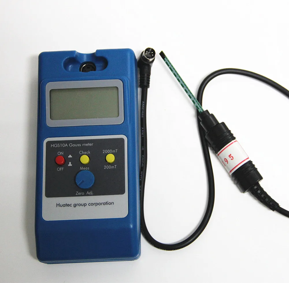 HGS10C Gauss Meter Optional Transverse Probe Axial Longitudinal Probe ...