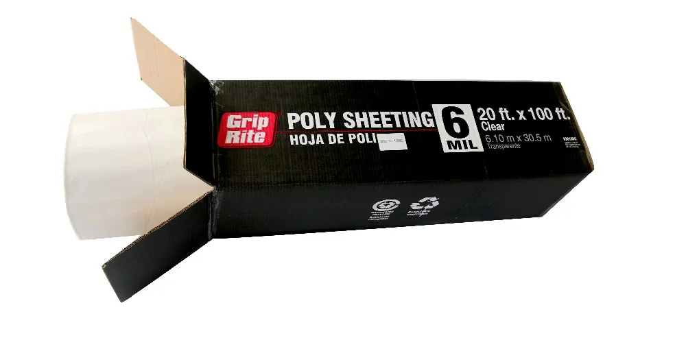 Heavy Duty 20' X 200' 6mil Plastic Construction Film Poly Sheeting ...