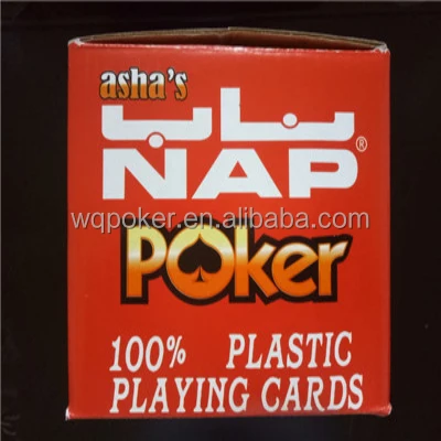 Custom Logo Designed Poker NAP Poker Plastic Playing Poker Cards ...