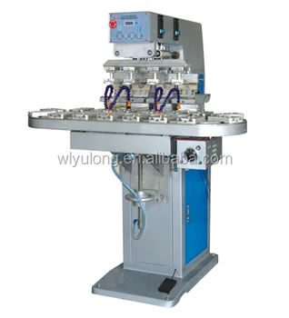 4 Color Rotary Pad Printing Machine For Plastic - Buy 4 Color Pad ...