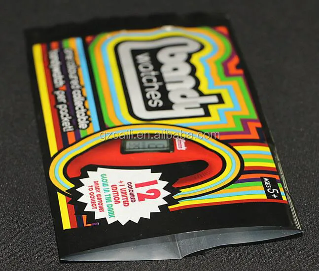 Back Center Sealed Trading Card Packaging Metallic Packaging Bags - Buy ...