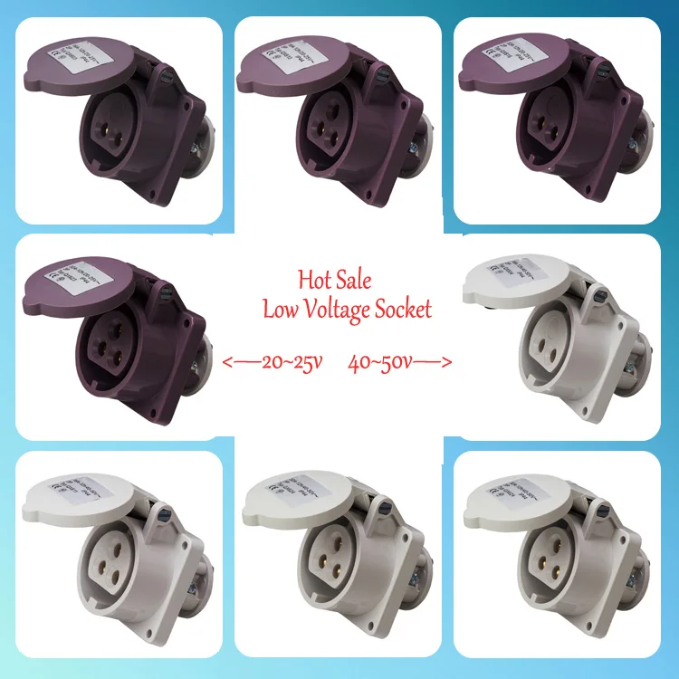 SP-1443 4P 125A Industrial Plugs - Sealable Waterproof Sockets