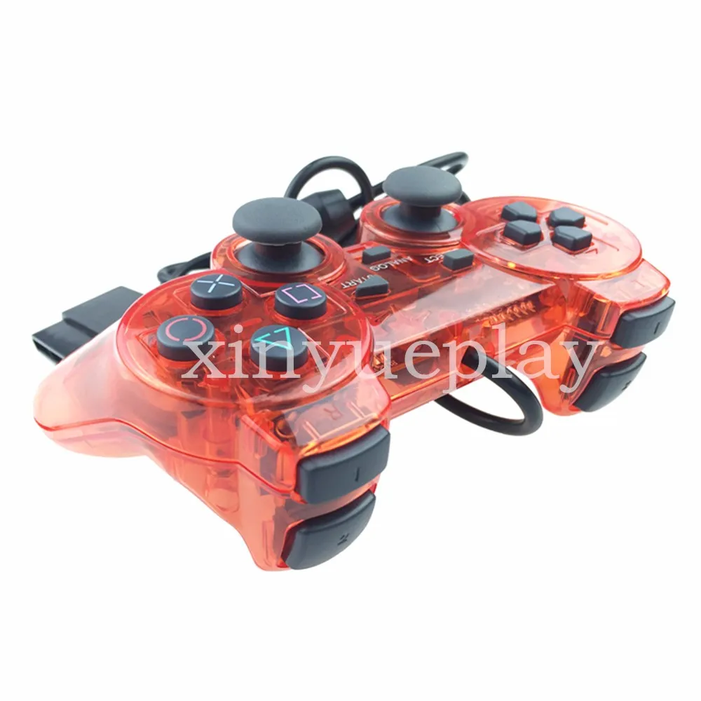Custom Color PS2 Controller - Ergonomic & Vibration Motor