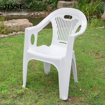 2024 Heavy Duty Outdoor Stacking White Garden Plastic Chairs