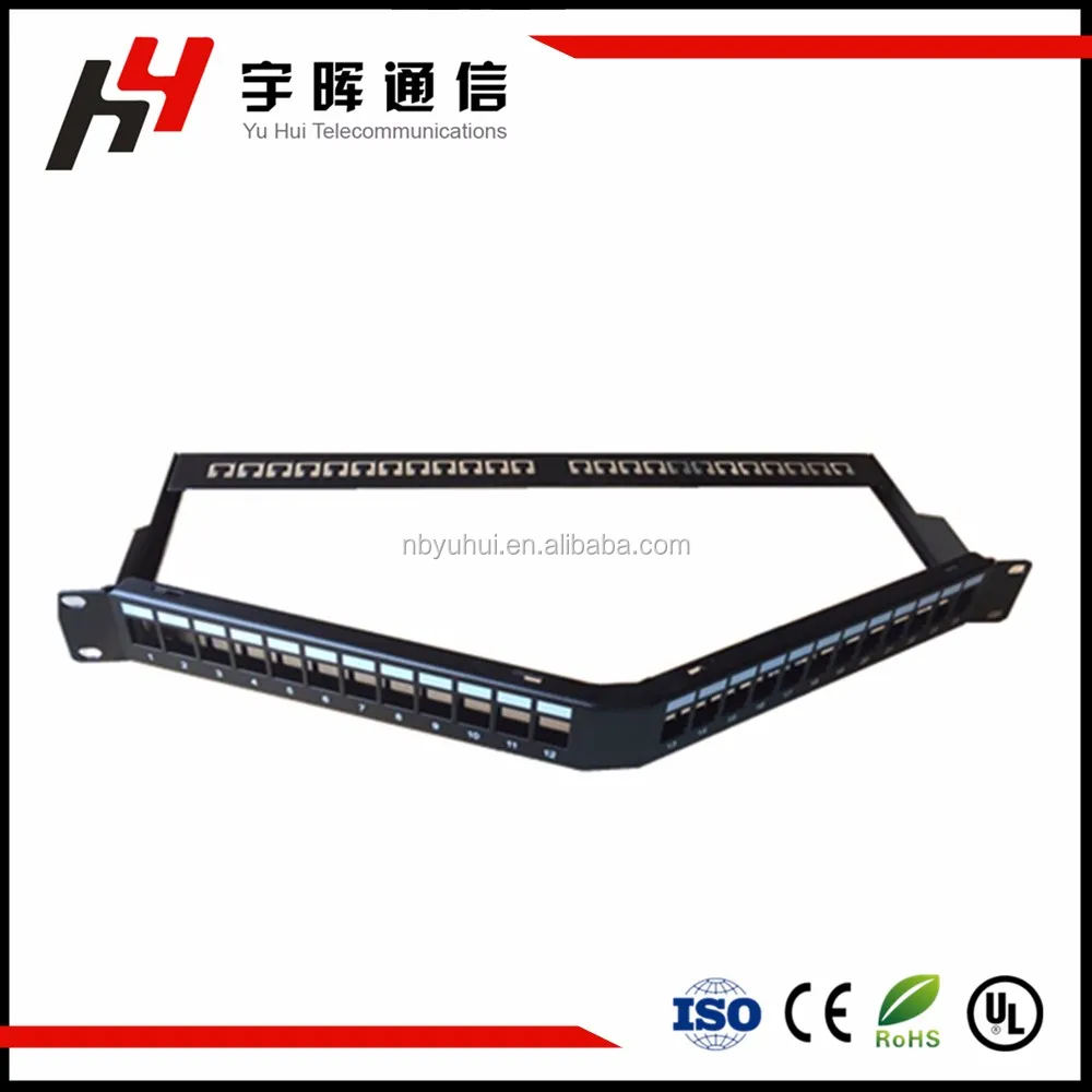 24 Port Ftp/utp Shielded Triangle Patch Panel Blank Unloaded Empty ...