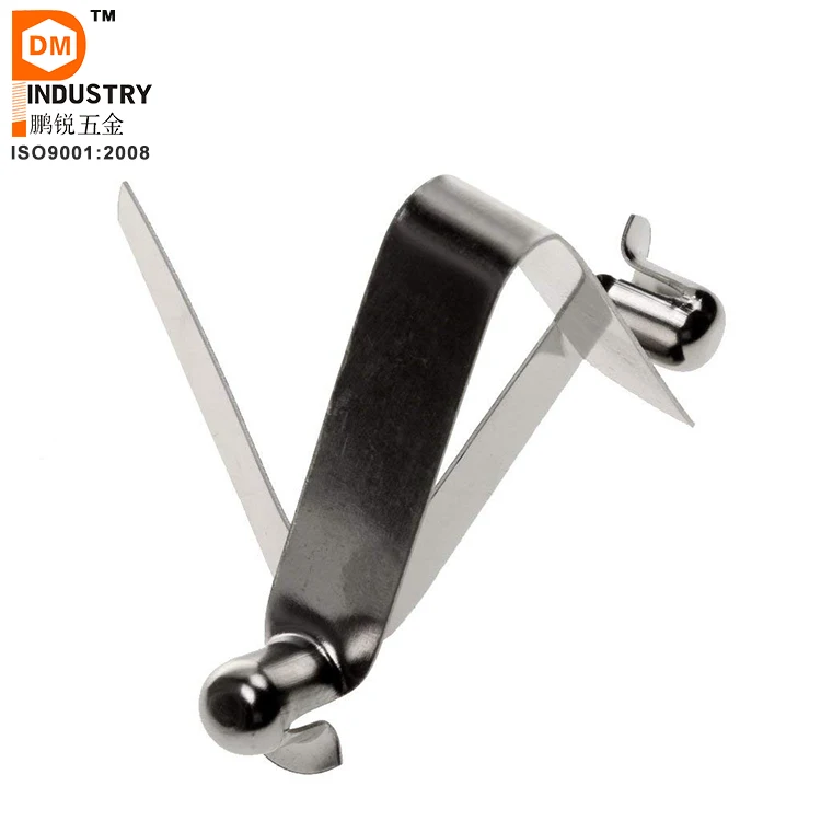 65mn Steel Tent Pole Push Button Spring Snap Clip Locking Tube Pin