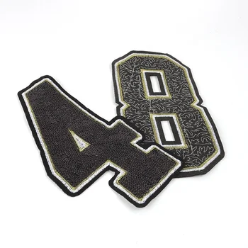 Custom Jersey Numbers And Letters Embroidered Patch With Adhesive Back ...