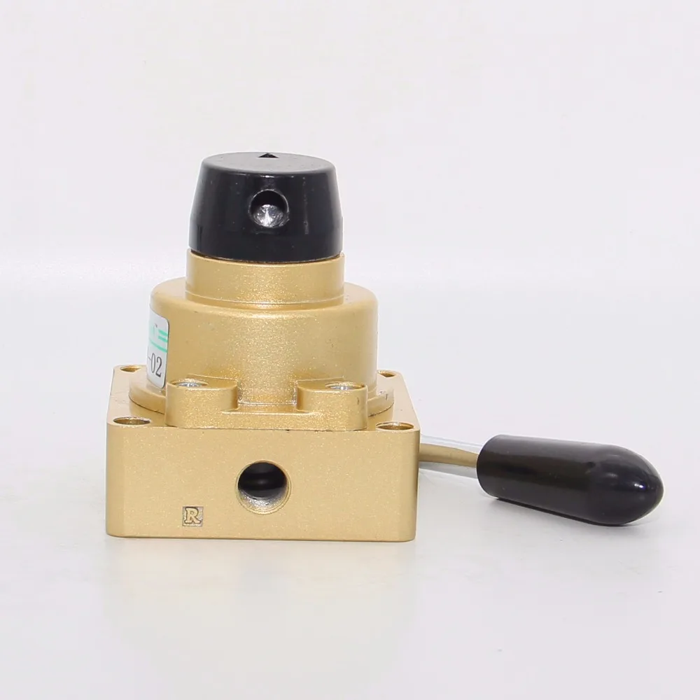 Gogoatc 4 Way Pneumatic Air Hand Switch Valve Hv400-04 Port 1/2" Bspp ...