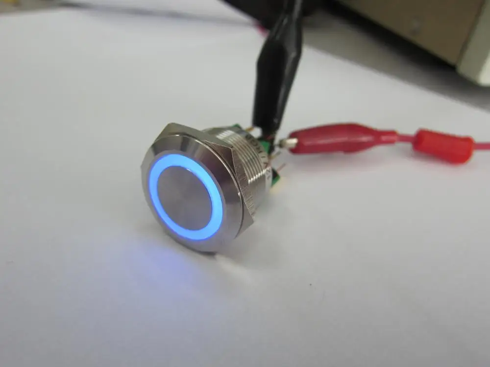 ELEWIND 22mm RGB LED Push Button Switch Momentary - IP65