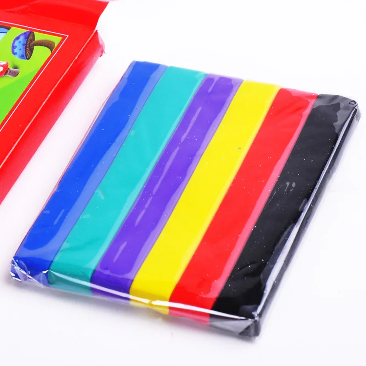 70g 6color Kids DIY Hobby Non-Toxic Flat Plasticine Clay