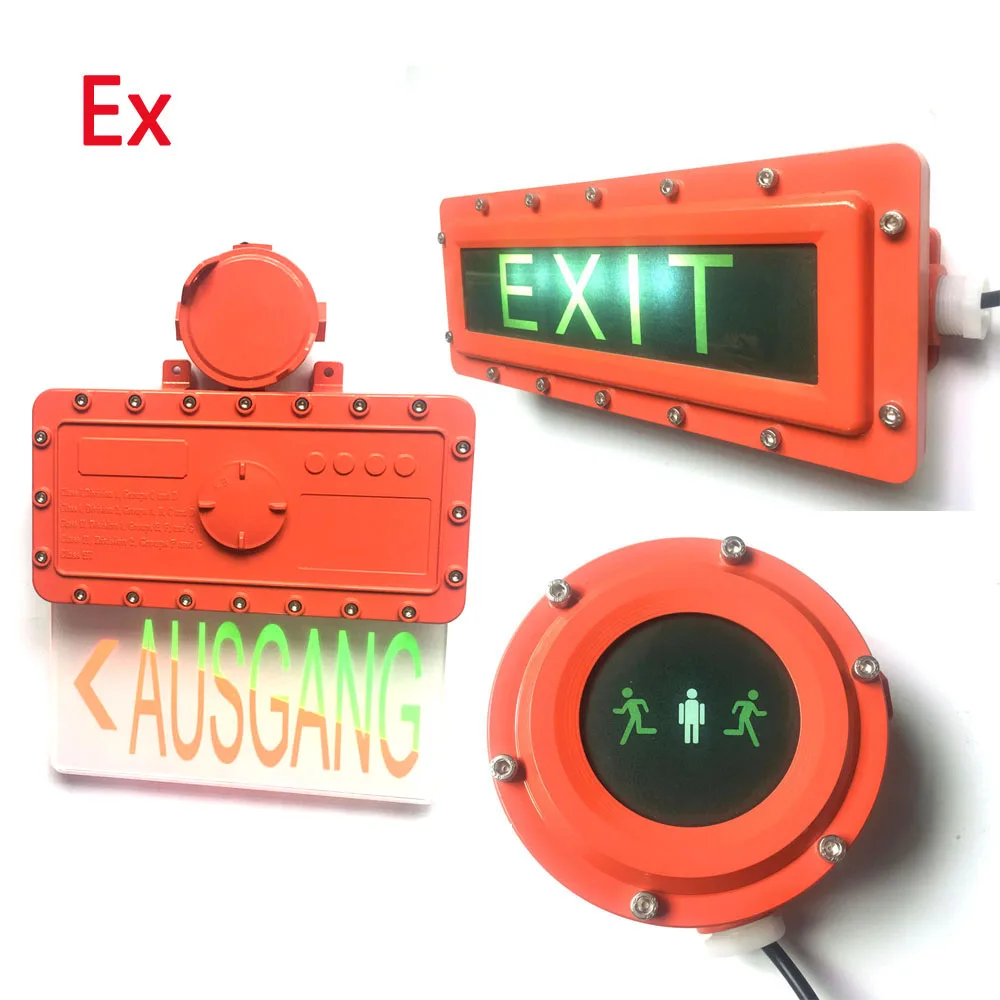 Explosion Proof Lighting Lighted Exit Signs For Business With Battery ...