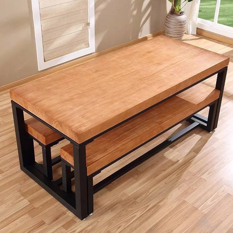 Table Avec Banc En Bois - Custom Solid Wood Dining Set