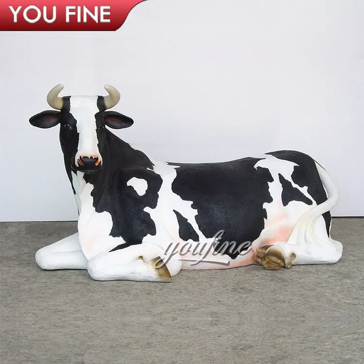 Alibaba.com: Life Size Fiberglass Resin Milk Cow Statue for Outdoor ...