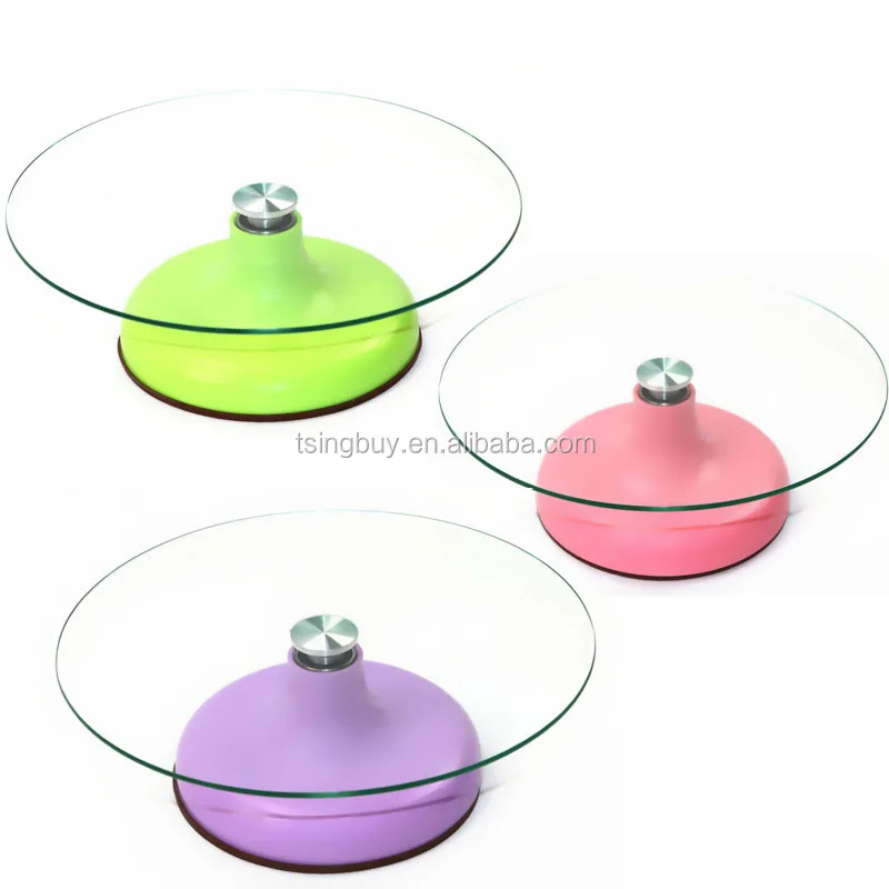 10 Inch, 12 Inch, 13 Inch Temper Glass Cake Turntables