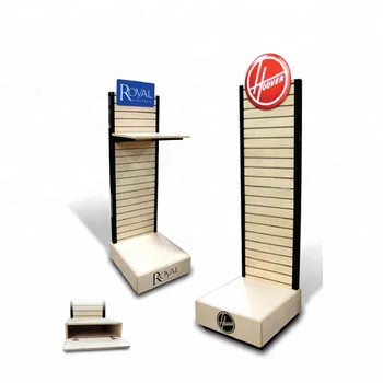 Slat Wall Wood Display Stand Retail Store Wood Furniture Wooden ...
