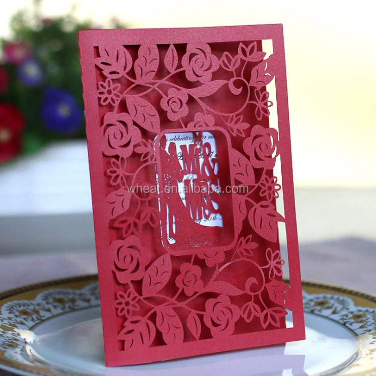 Laser Cut Paper Card Customized Invitation| Alibaba.com