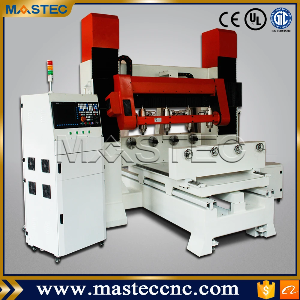 4 Heads 5 Axis Cnc Router Machine For Wood Complex Pattern Engraving ...