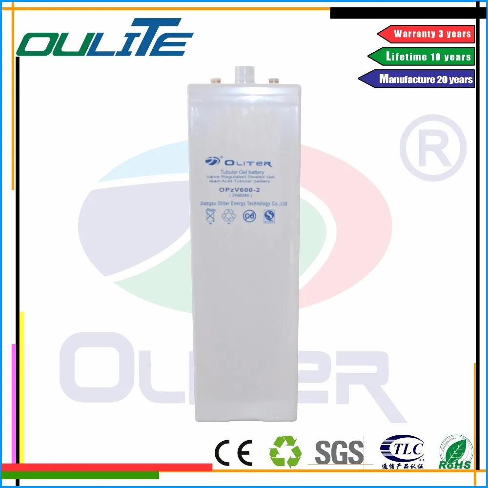 Lead Acid Battery 2v1000ah Long Life Opzv Maintenance Free Gel Battery ...