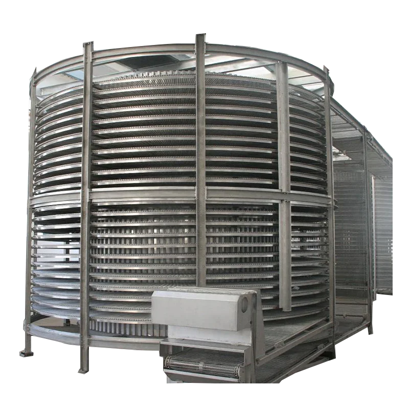 High Efficiency Quick-freezing Spiral IQF Freezer Food Freezing Machine ...