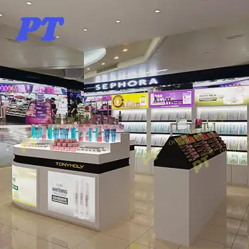 Oem And Odm Makeup Custom Stands Displays Mall Kiosk Products For Skin ...