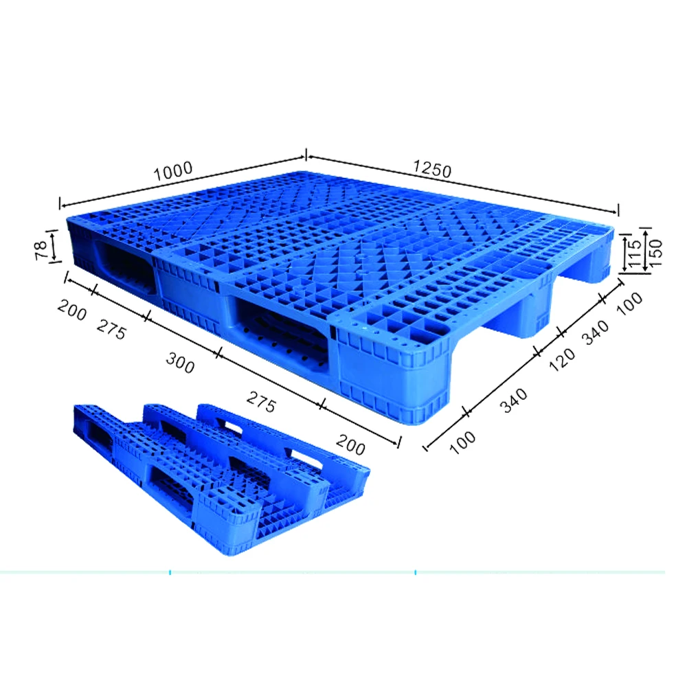 110x110x14cm Warehouse Usage Factory Load Virgin HDPE Plastic Industry ...