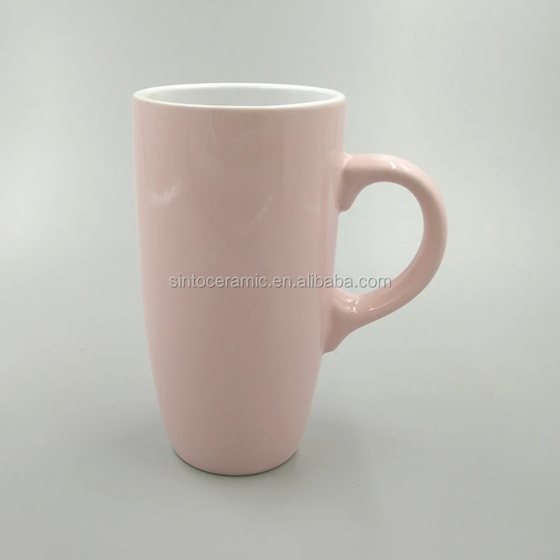 Tall Pink Mugs