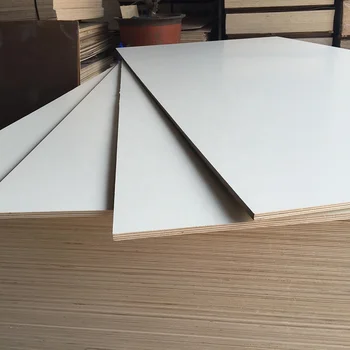 6mm 18mm Two Sides White Melamine Laminated Plywood Board Melamine Film ...