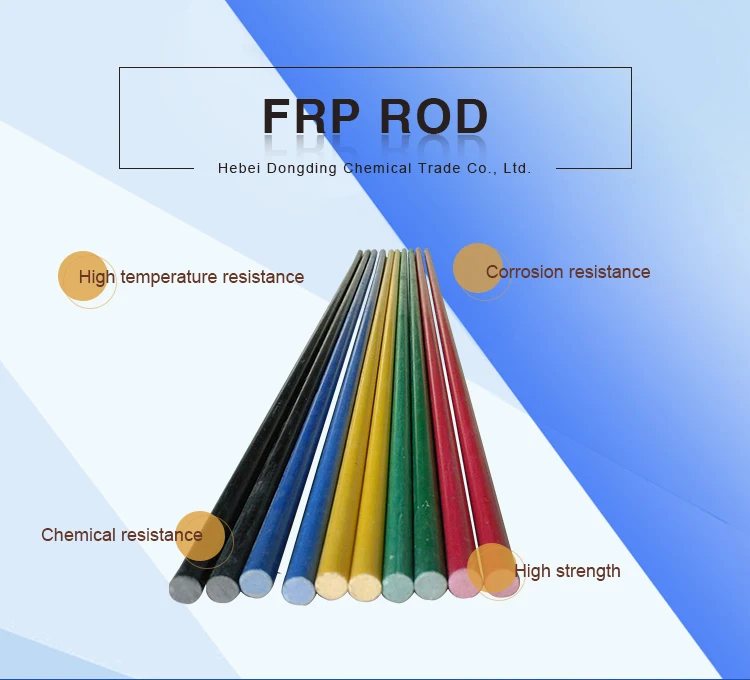 FRP GRP Small Size Fiberglass Rod - High Strength & Light Weight