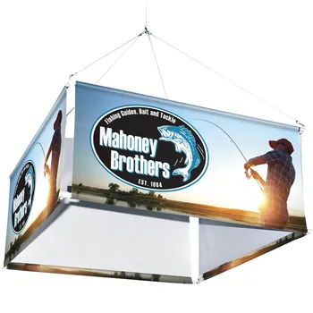 Square Hanging Ceiling Banner With Custom Printed Stretch Fabric - Buy ...