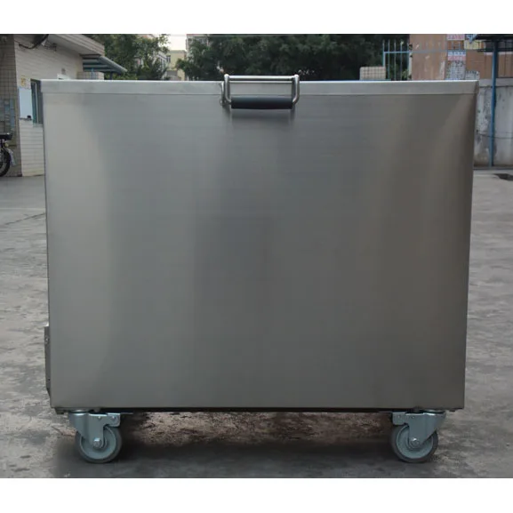 Large commercial kitchen equipment soak tank cleaning oil grease carbon ...