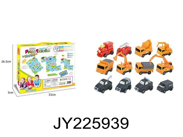 Puzzle Track Car Play Set With Battery-operated Toy Vehicle Floor ...