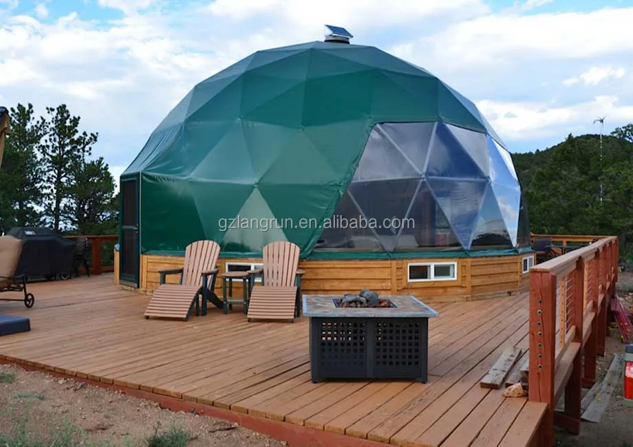 Colourless Dome House Shaped Geodesic Tent - Luxury Glamping
