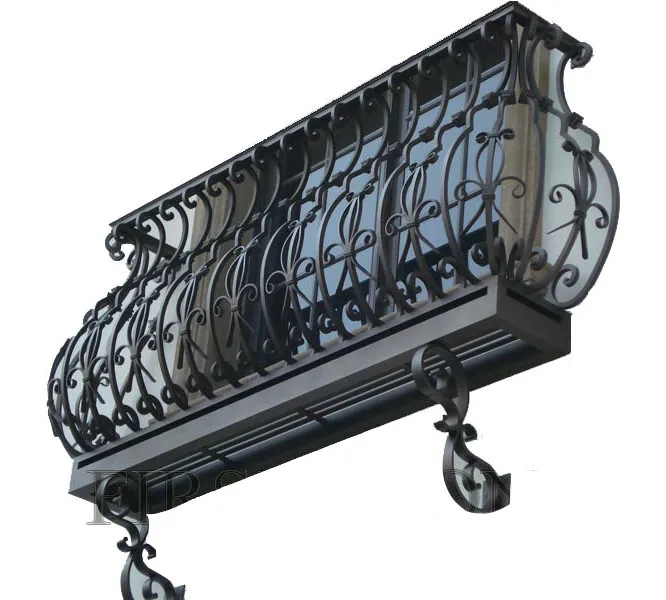 Alibaba.com: Decorative Pot Belly Forged Iron Balcony Design: durable ...