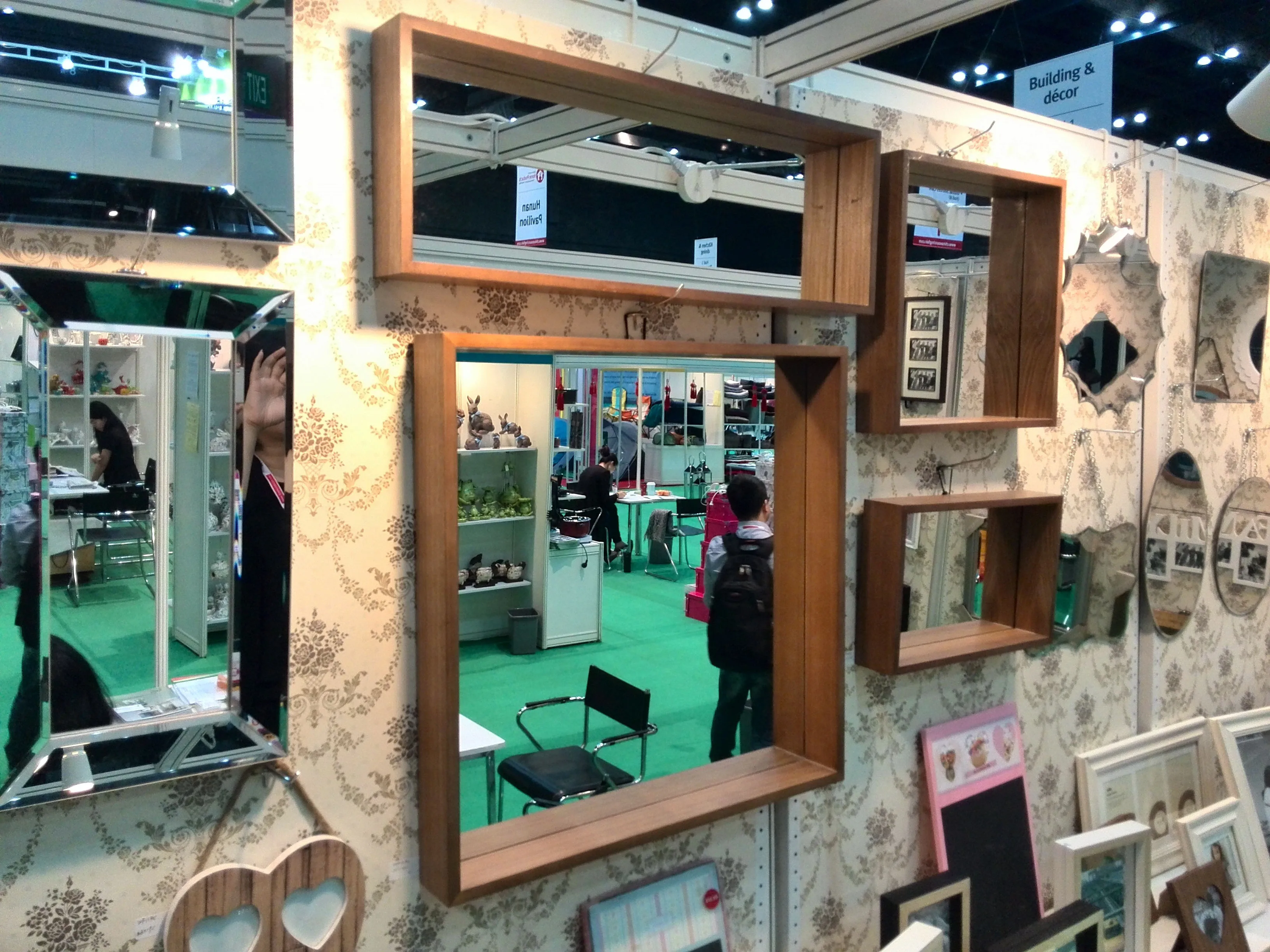 Ins Floor Full-Length Mirror Wave Bedroom Home Decor