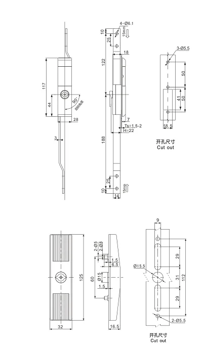 Cabinet Rod Control Panel Door Lock - Secure Your Industrial Cabinets ...
