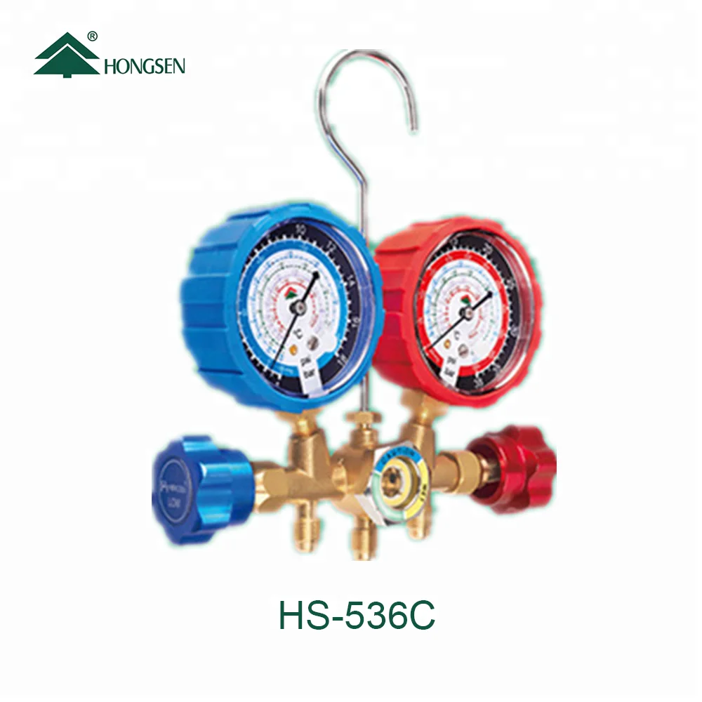 Hongsen Hs-536c Manifold Pressure Gauge Set R134a R22 R404a R407c - Buy ...