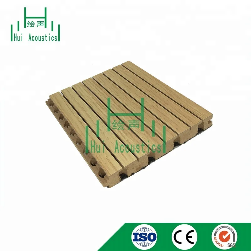 Cross-groovy Acoustic Panel Maple Fireproof Mdf Grooved 59-5 Grooved ...