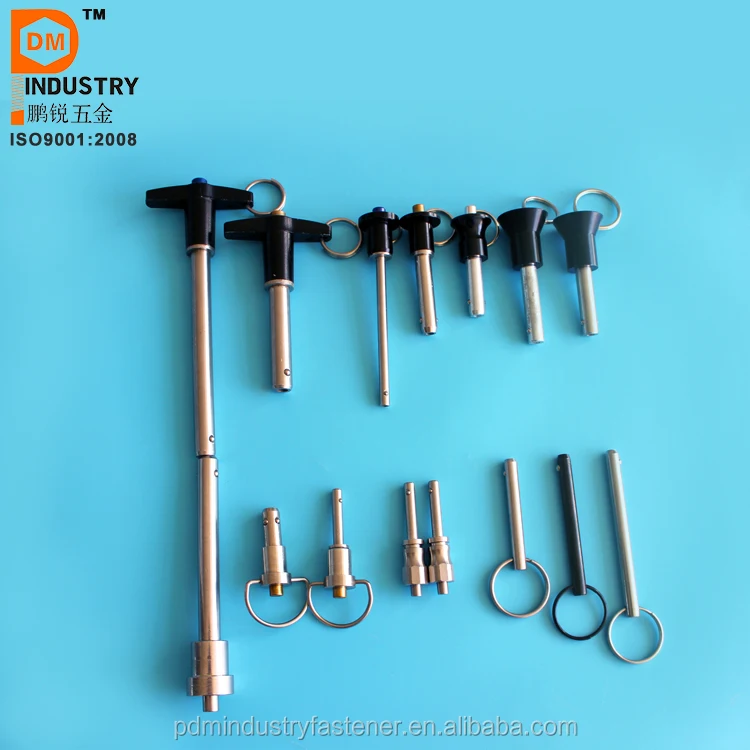 Quick Release Ball Detent Ring Pin with Zinc Plate - PDM