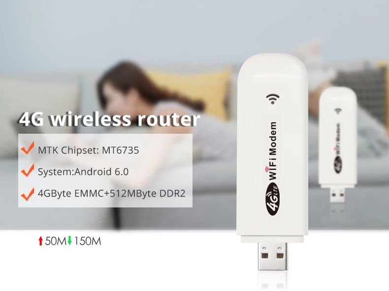 LTE 4G Router with SIM Card Slot Wireless WiFi Modem Mini Portable 3G ...