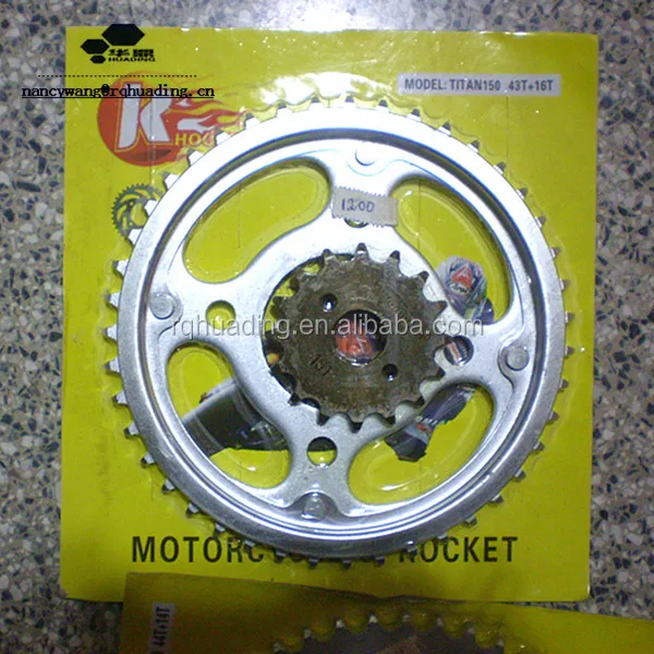 Titan Cg150 Motorcycle Chain And Sprocket Kits For South America - Buy ...
