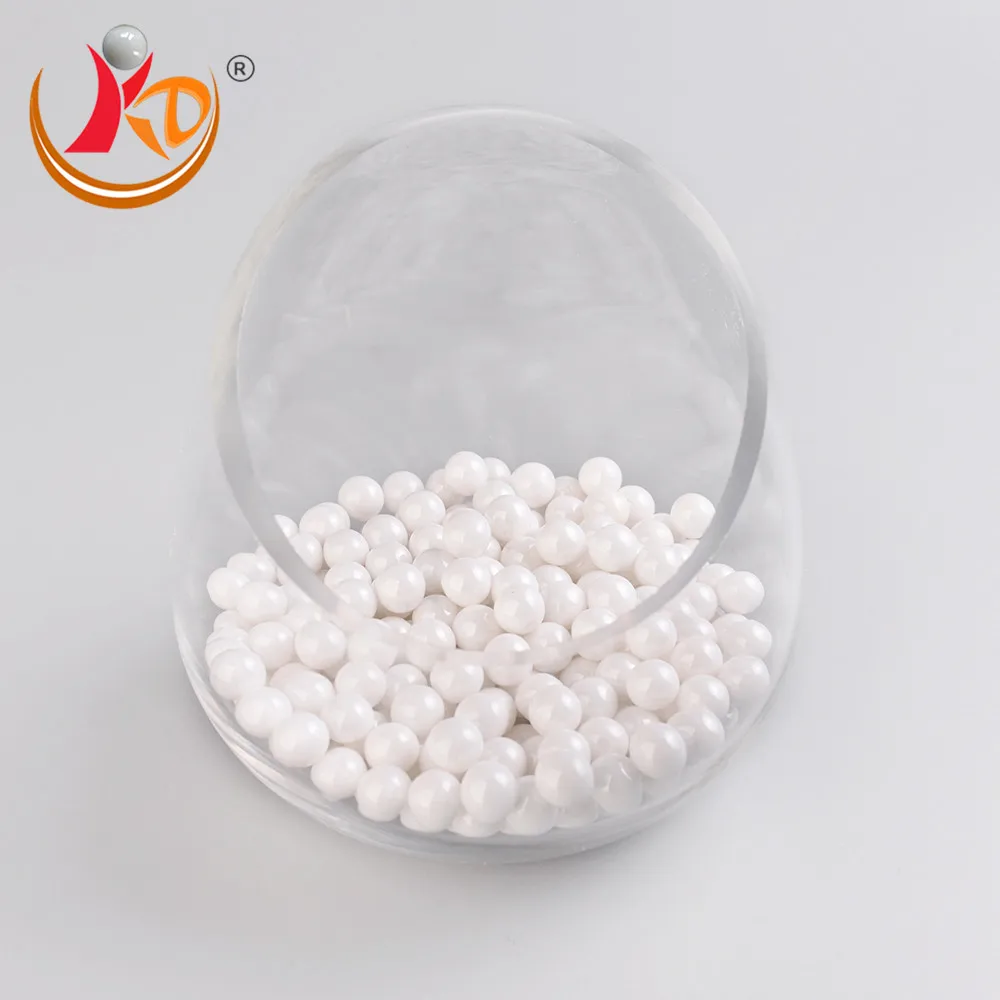 White Ceramic Balls Beads Polished Porcelain Grinding Ball Burnishing ...