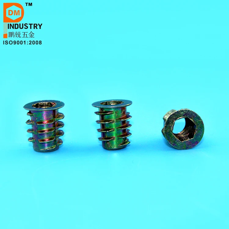 M6 X 20mm Furniture Threaded Inserts For Wood Insert Nut - Buy ...