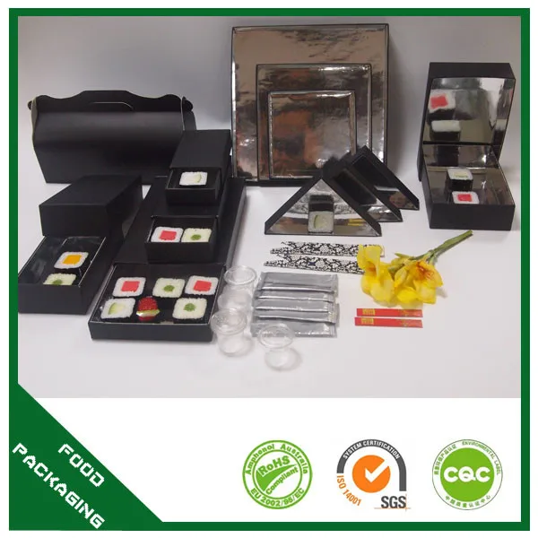 Customised Bento Cardboard Sushi Box with Compartments | Disposable ...