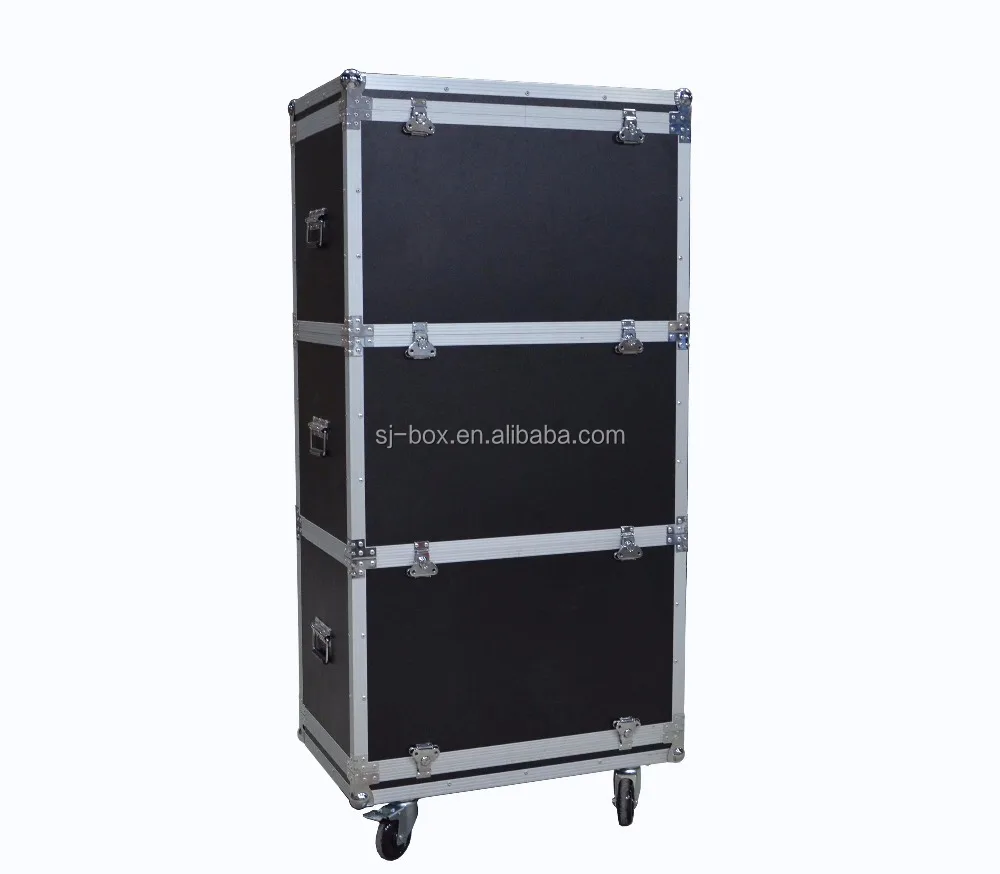Custom Made Stacked Aluminum Flight Case With Wheels Rack Case - Buy ...