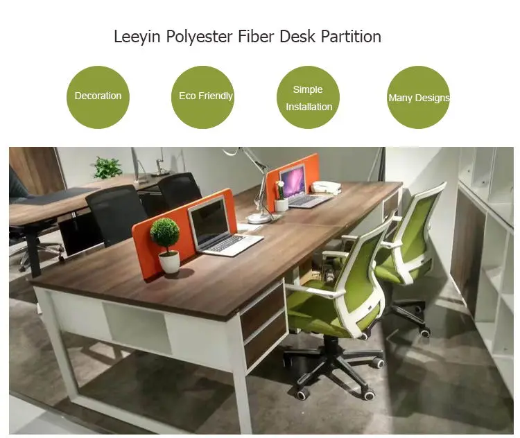 Fiber Table Separation Pet Acoustic Desk Divider Screen Polyester ...