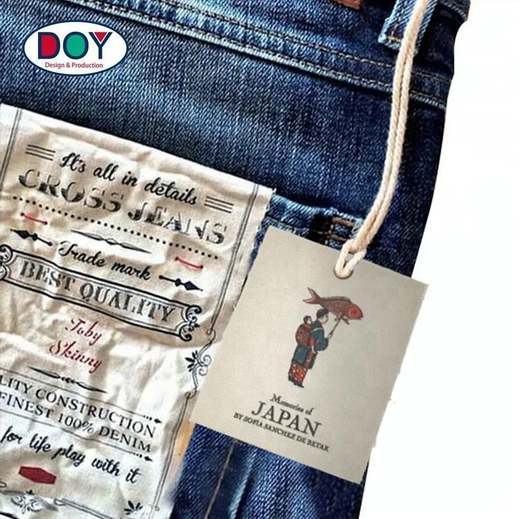 Labels Maker Custom Sublimation Printing Logo Natural Organic Cotton ...