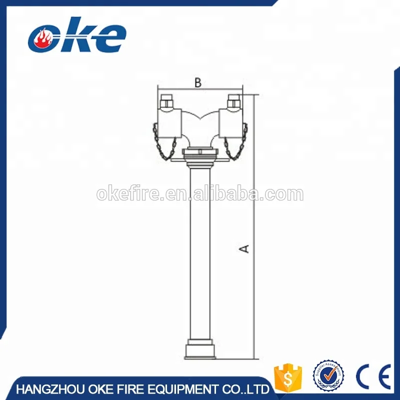 Alibaba.com: Okefire Dual Outlet British Type Aluminum Fire Hydrant ...