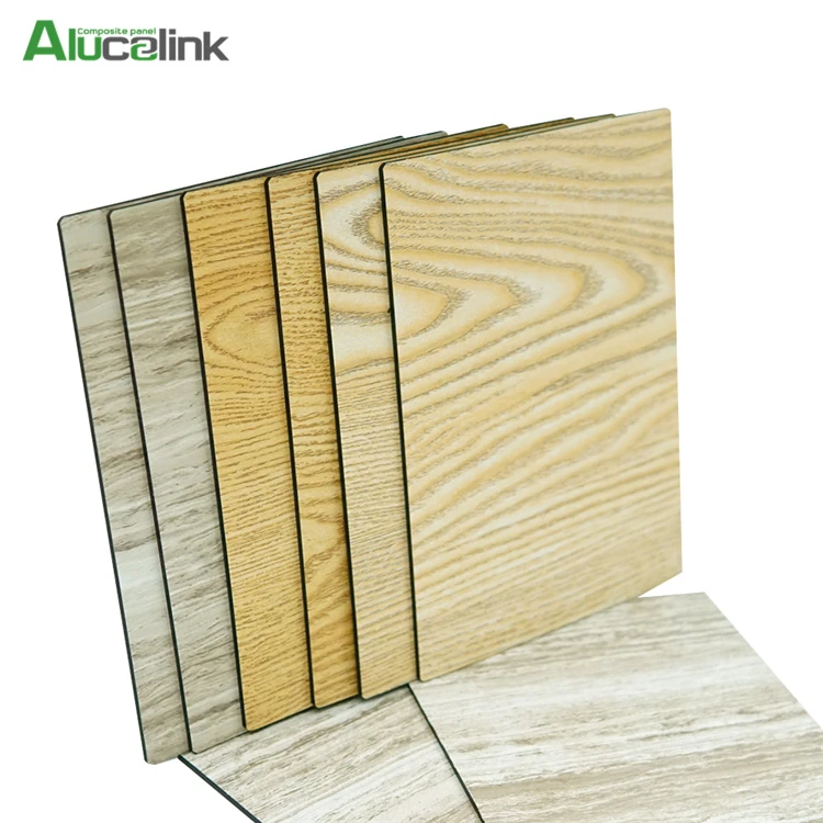 Wall Cladding Insulated Wood Grain ACM Aluminium Composite Panels For ...